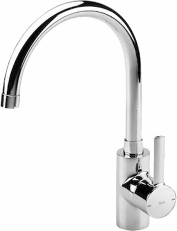 Смеситель для кухни Roca Targa 5A8460C0M с поворотным изливом, хром, глянцевый, однорычажный, латунный, с керамическим картриджем
