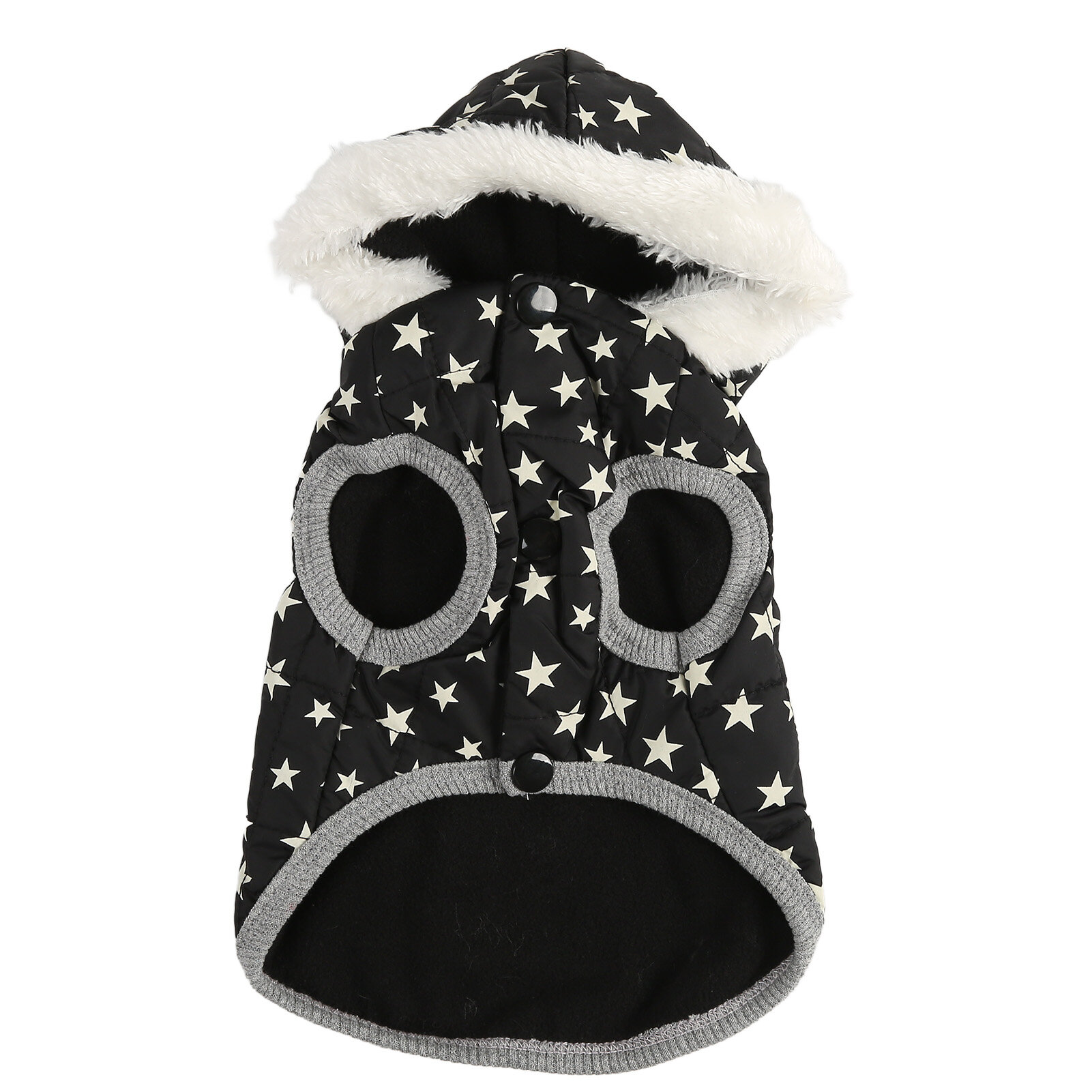 Зимние пальто для собак Утолщено теплое мягкая кожа, дружелюбная для щенка с капюшоном для маленького среднего жилета для домашних животных