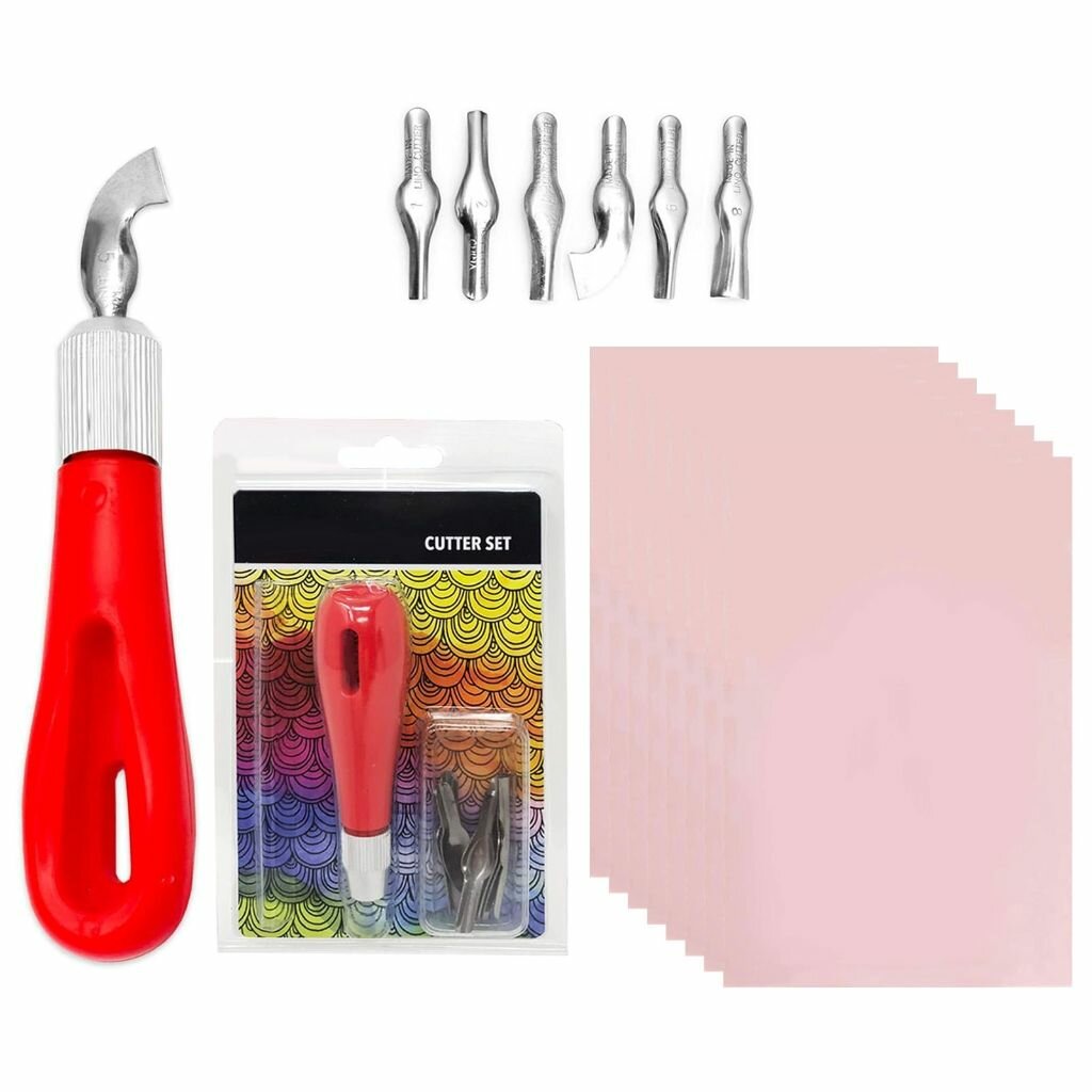 Наборы для изготовления резиновых штампов, резьба с резаком, стартовый инструмент печати DIY