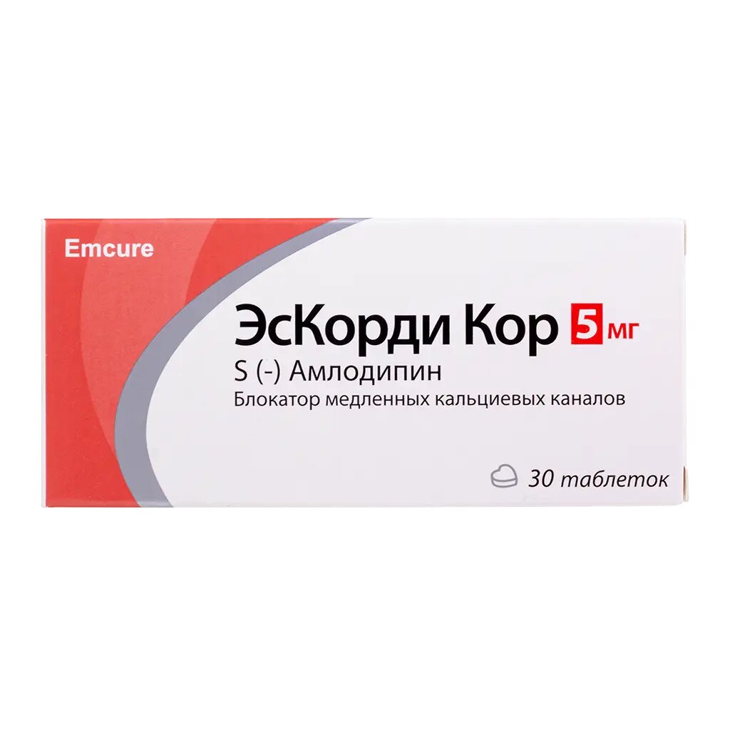 ЭсКорди Кор таблетки 5 мг 30 шт