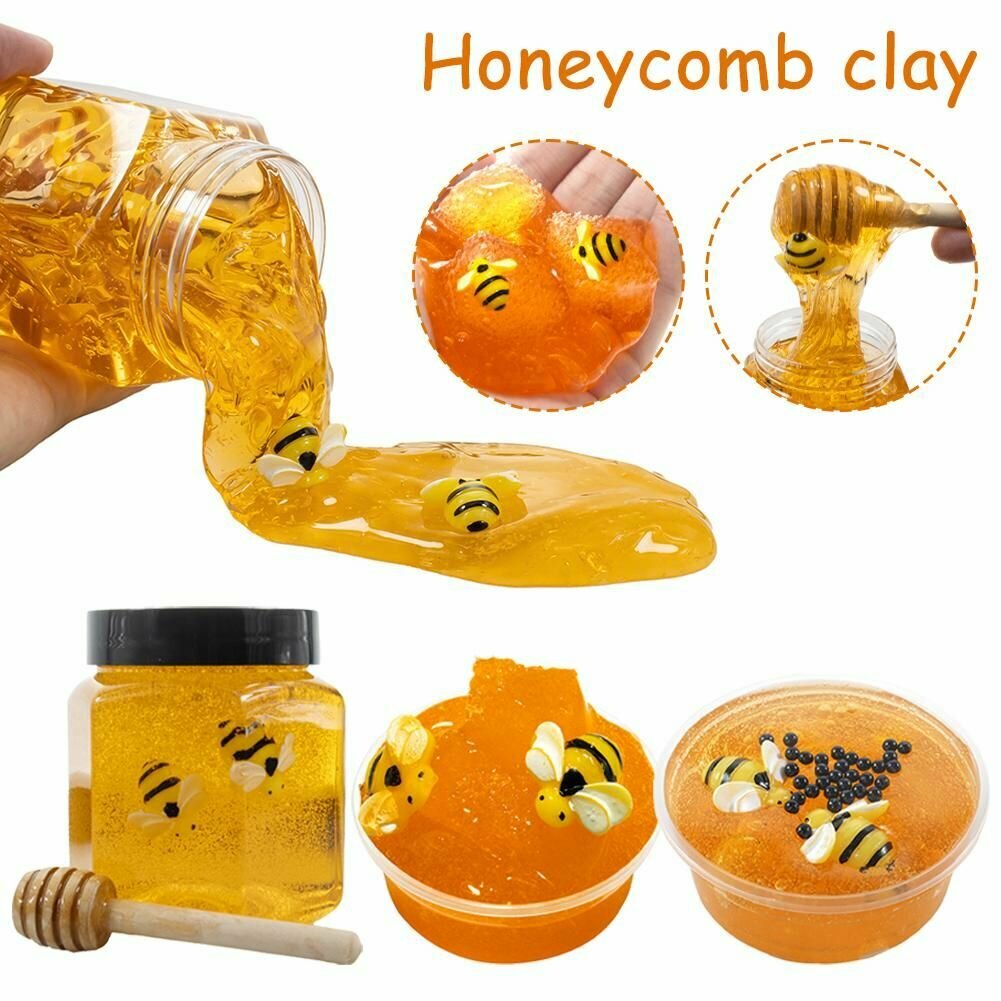 Игрушка для снятия стресса 60мл Bee Pearl Crystal Slime