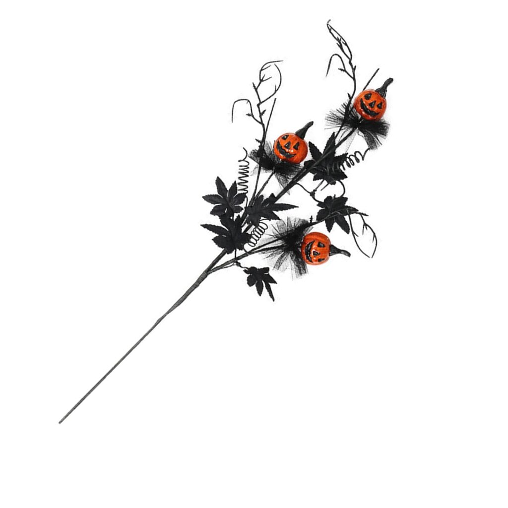 Цветочная Композиция Из Черных Тыкв На Хэллоуин, Жуткое Украшение Для Домашней Вечеринки С Регулируемой Пластиковой Ножкой Для Использования В помещении и на открытом воздухе