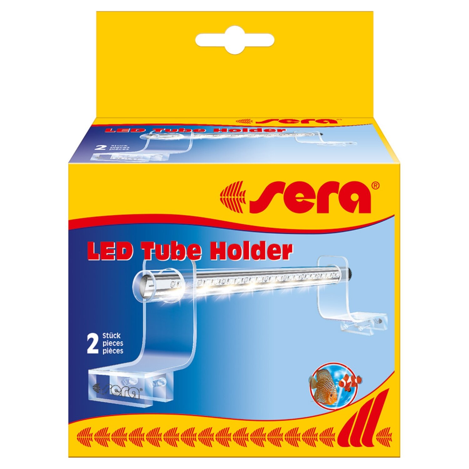 SERA, Держатель для светодиодных ламп "LED Tube Holder Clear", 2 шт.
