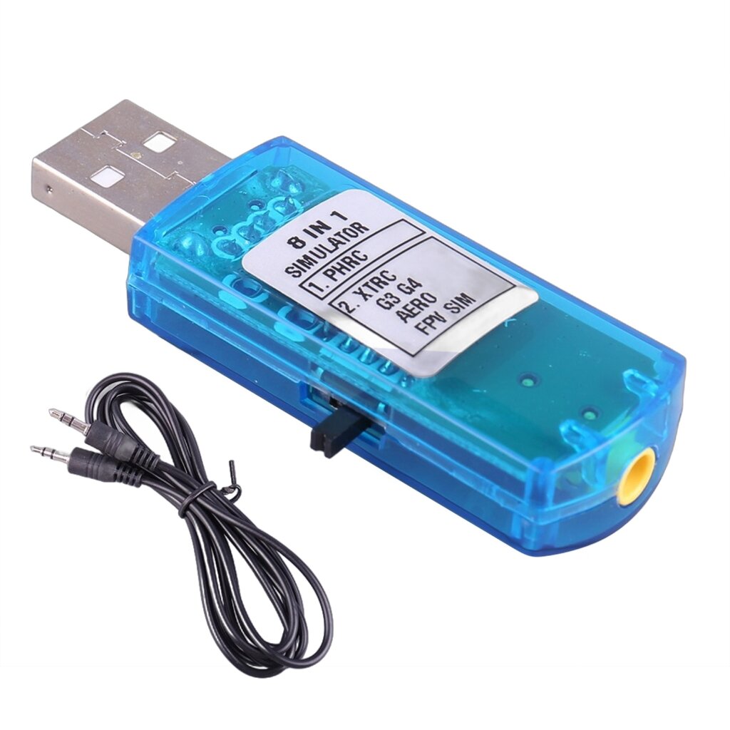 8 в 1 USB Авиасимуляторы FPV Самолеты Контроллеры Вертолетов с Кабелем для Обучения и Отработки Навыков Пилотирования
