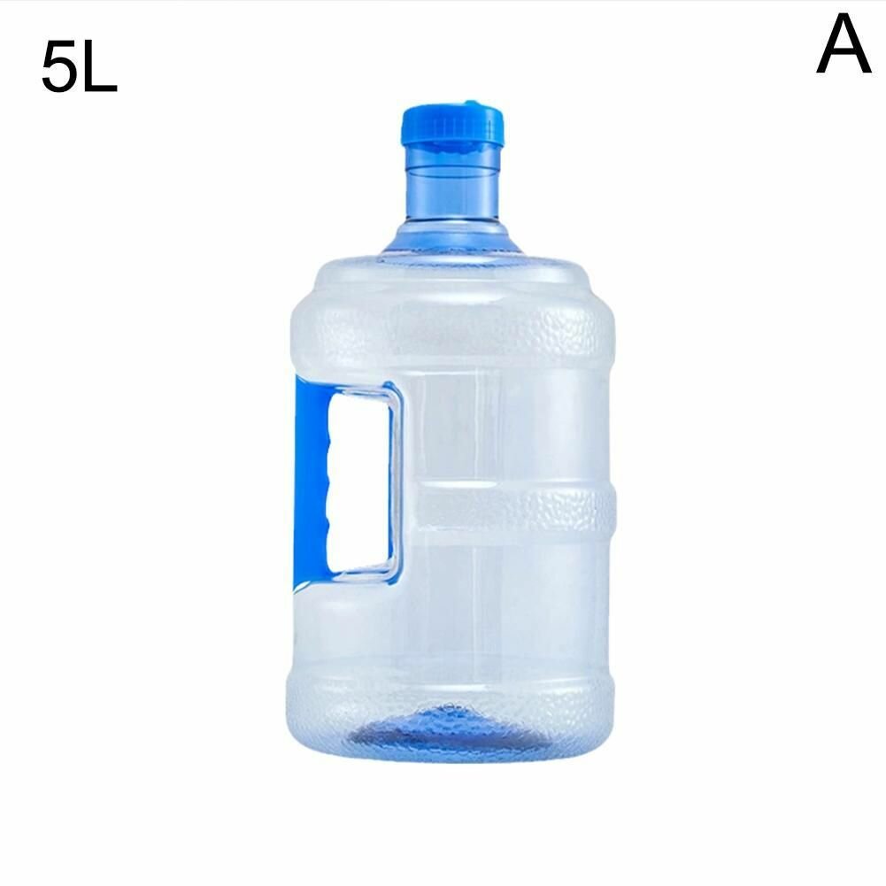 Бутылка для хранения воды 5/7.5 литра, ПЭТ - с ручкой и не протекающей крышкой, для кемпинга и дома