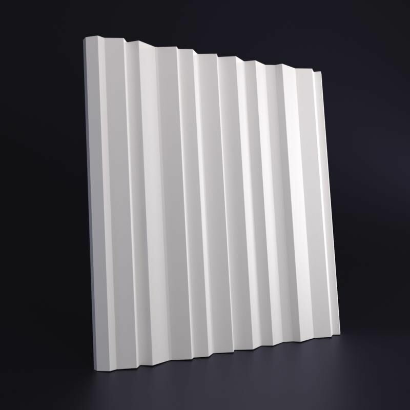 3D гипсовая панель Weissenberg "Зигзаг", 50*50см