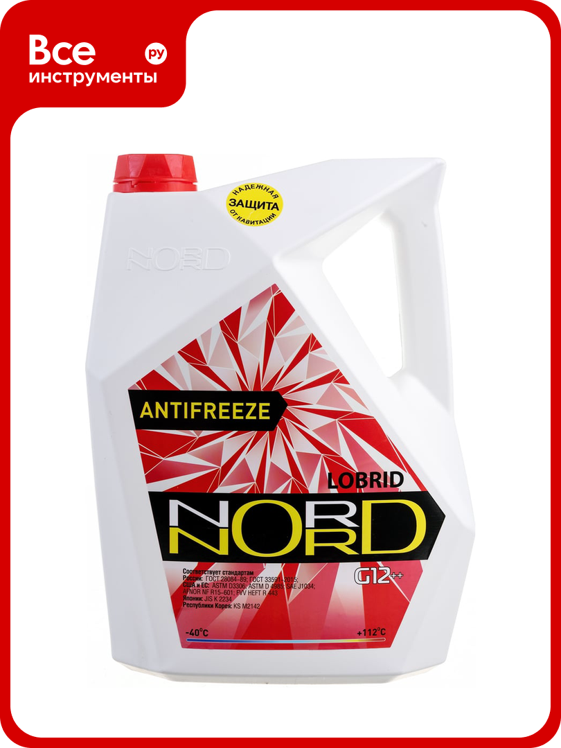 Антифриз NORD красный, для двигателей из легких сплавов
