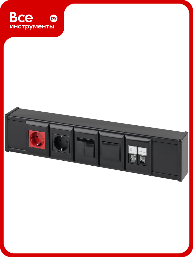 Кабель канал Рувинил 100x60x2000 мм черный 10шт. РКК-100х60-Ч, прокладки