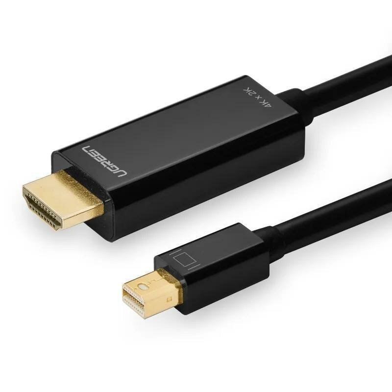 Кабель UGREEN MD101 (20848) 4K MiniDP to HDMI 1.5м Черный HDMI
