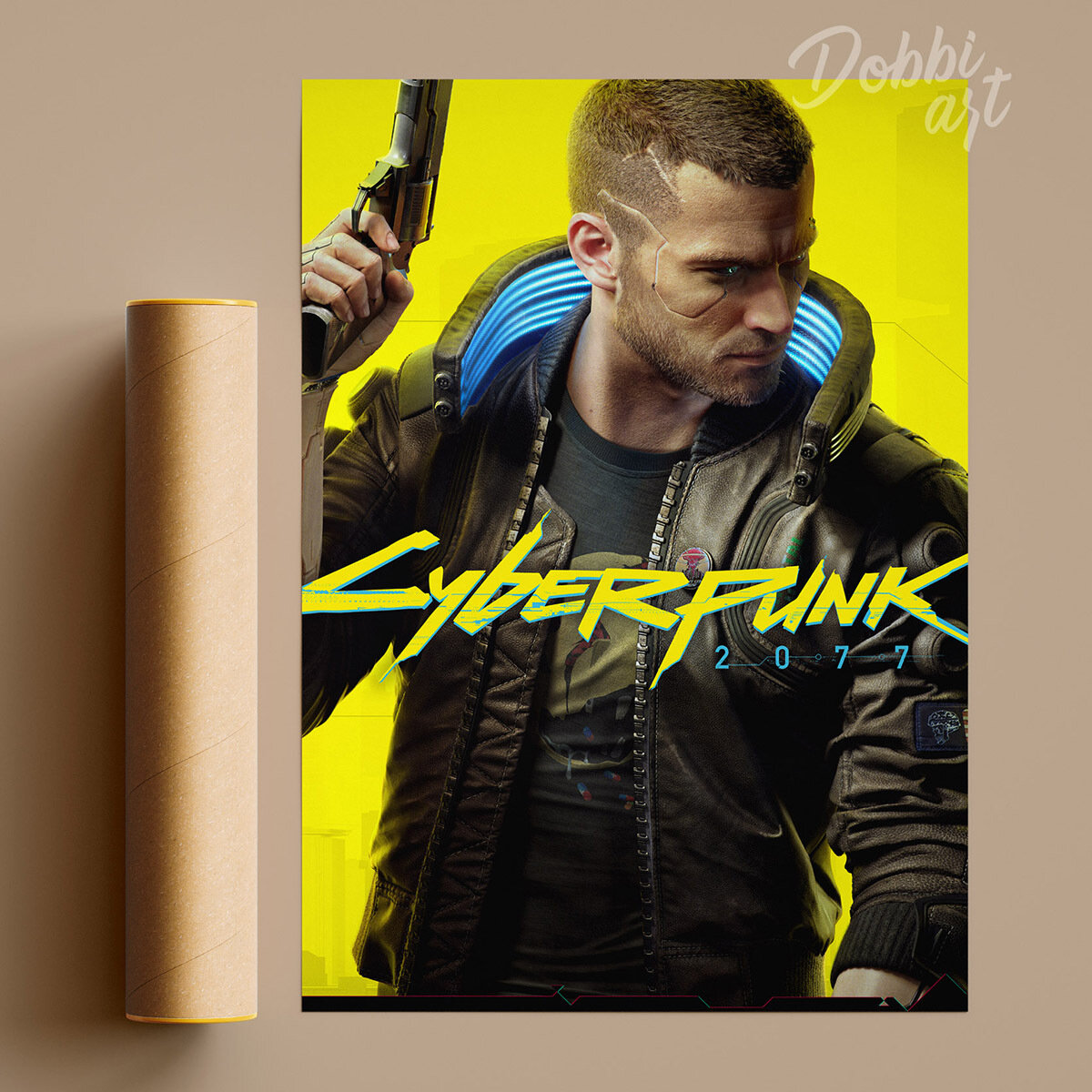 Постер Cyberpunk 2077 30х40 см без рамы/ Киберпанк видео игра плакат/ Современный яркий постер для интерьера/ Декор стен комнаты, подарок парню, мужчине, подарок геймеру