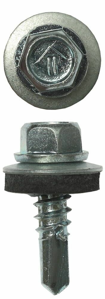 Кровельный саморез ЗУБР СКМ, 19 х 5.5 мм, цинк, 2500 шт, профессиональный 4-300310-55-019