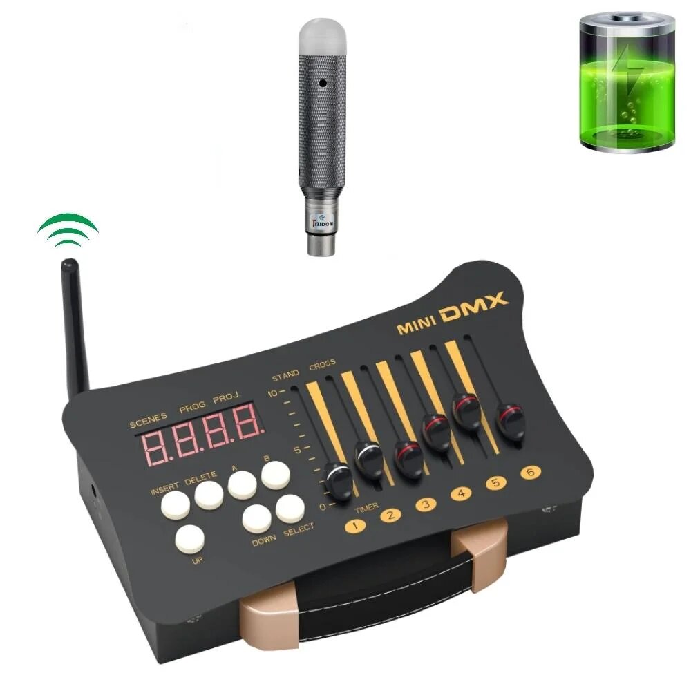 DMX контроллер szwiyxe Зеленый, EU Plug, 1 and 1