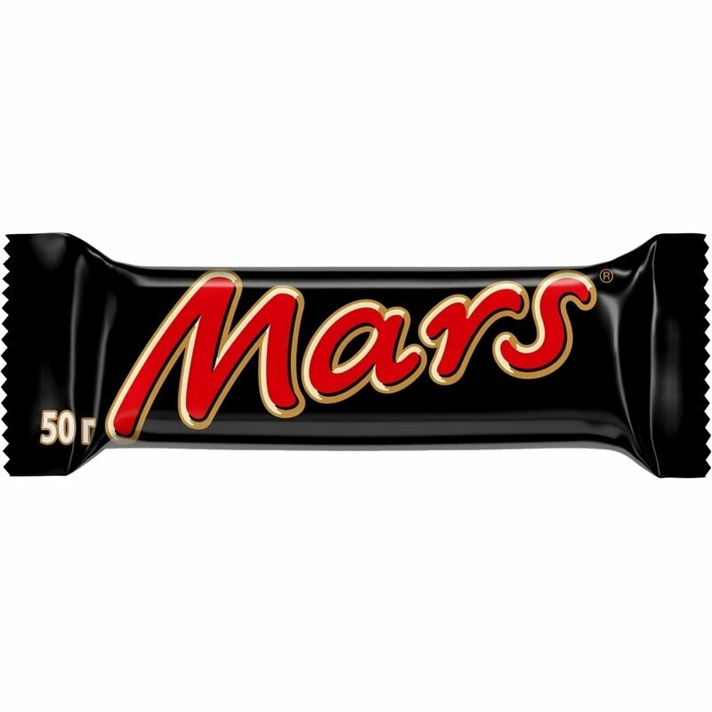 Шоколадный батончик Mars с карамелью и нугой, 50г