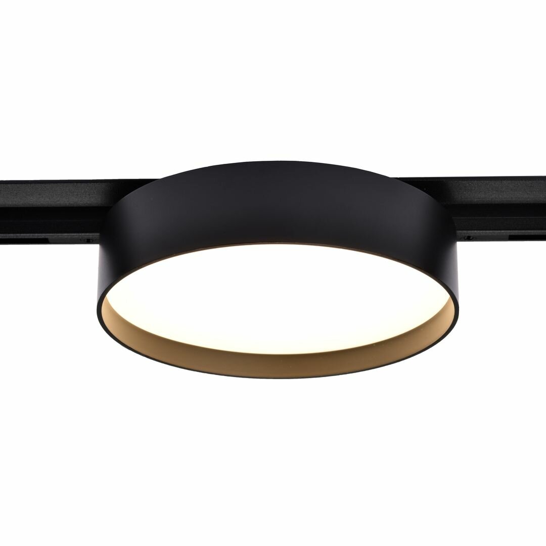 Трековый светильник Wertmark Technical Lesath D138xH34 мм LED цвет черный, арт. WTL. O14.607.40.18