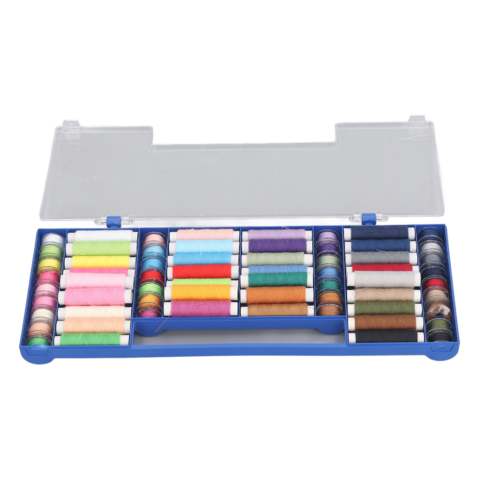 Набор швейных ниток, 64 цвета, 50 ярдов, полиэстеровые швейные нитки, многофункциональные катушки швейных ниток для рукоделия, вышивки