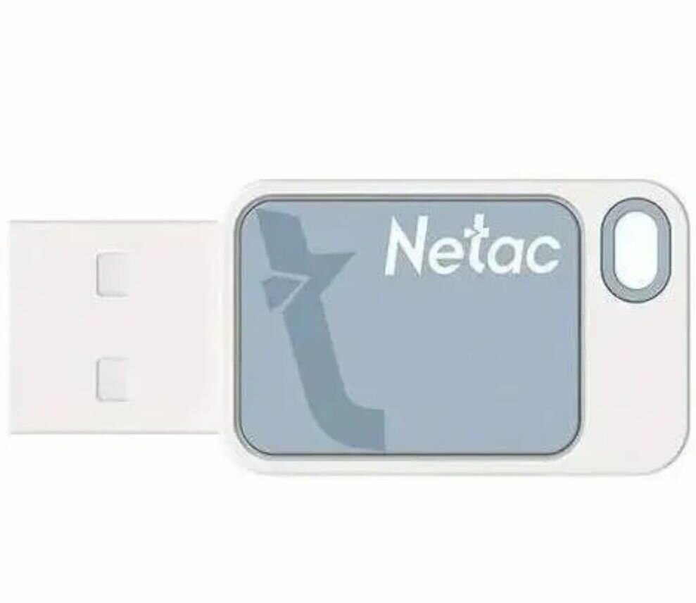 Память USB Flash 8 ГБ NETAC UA31 (NT03UA31N-008G-20BL) - USB 2.0, USB Type-A, вид закрывания - Нет, Пластик