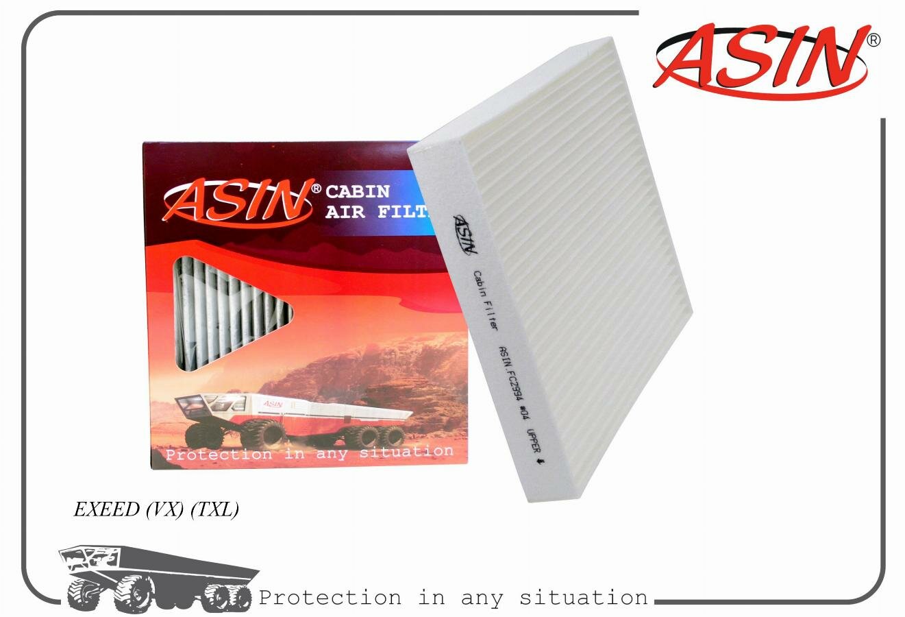 Фильтр салона Exeed TXL 19>/VX 21>/Chery Tiggo 8 Pro/Bonus 1.5 11-16 ASINFC2994 (ASIN)
