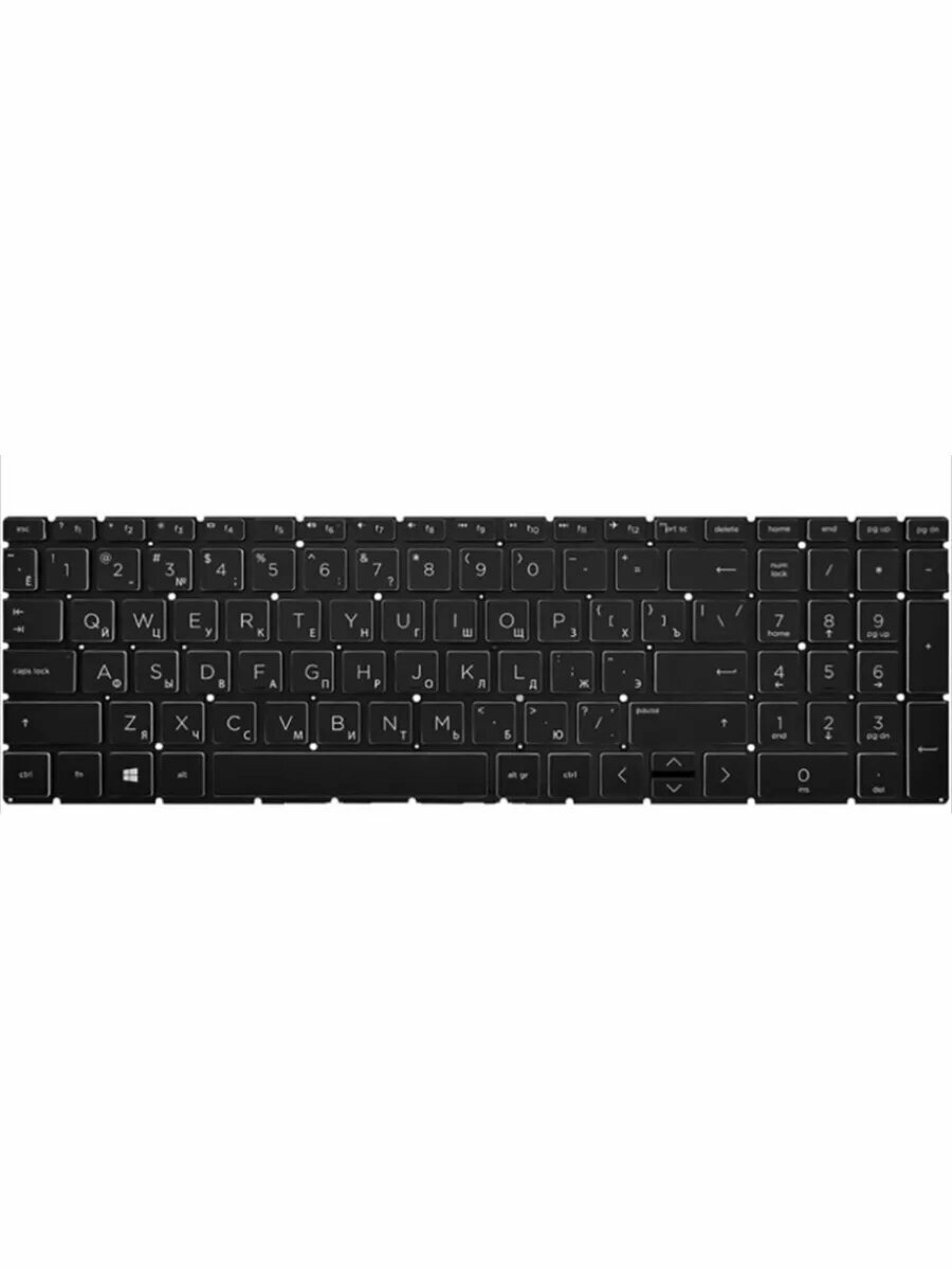 Клавиатура HP Gaming 17-cd2000 без подсветки (белые клавиши)