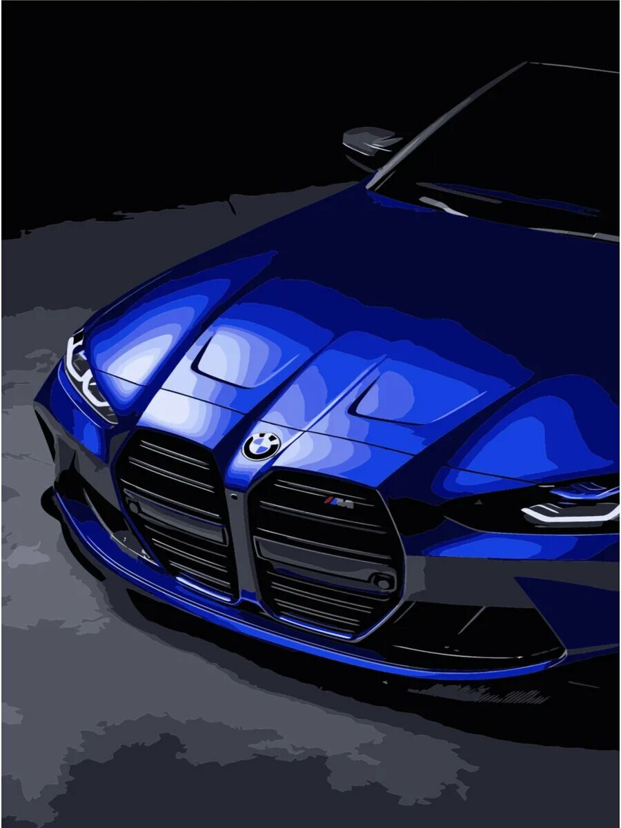 Картина по номерам бмв