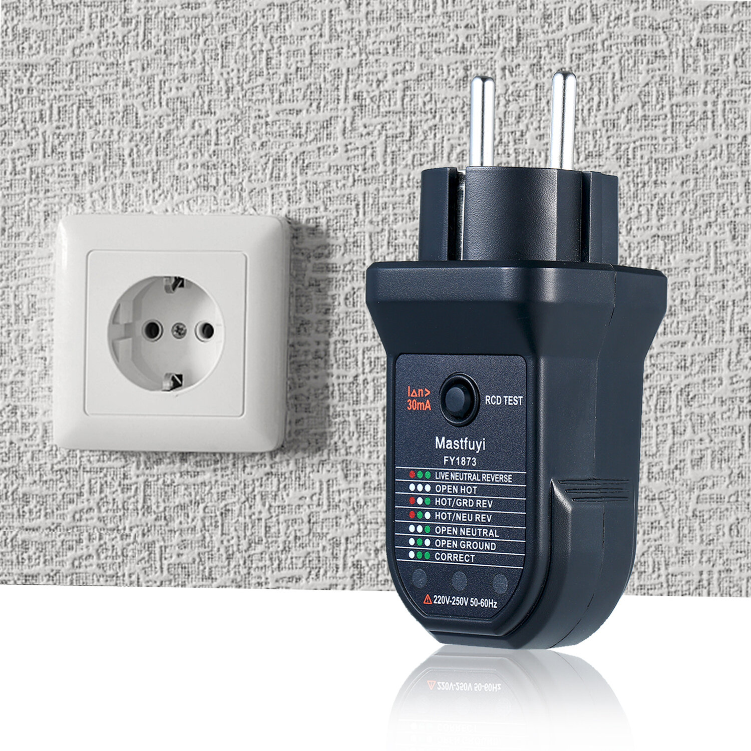 FUYI Advanced RCD Электрический Тестер Розетки Автоматический Нейтральный