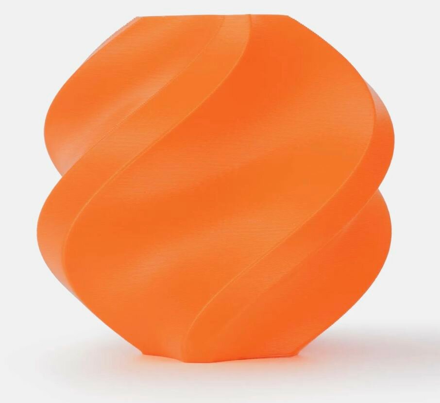 Bambu Lab Пластик филамент 3D принтера PLA Lite Цвет Оранжевый Orange 1 кг, без катушки, 16301