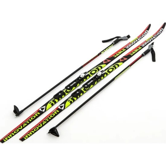 Лыжный комплект Stc NNN (Rottefella) - 150 STEP Innovation black/red/green