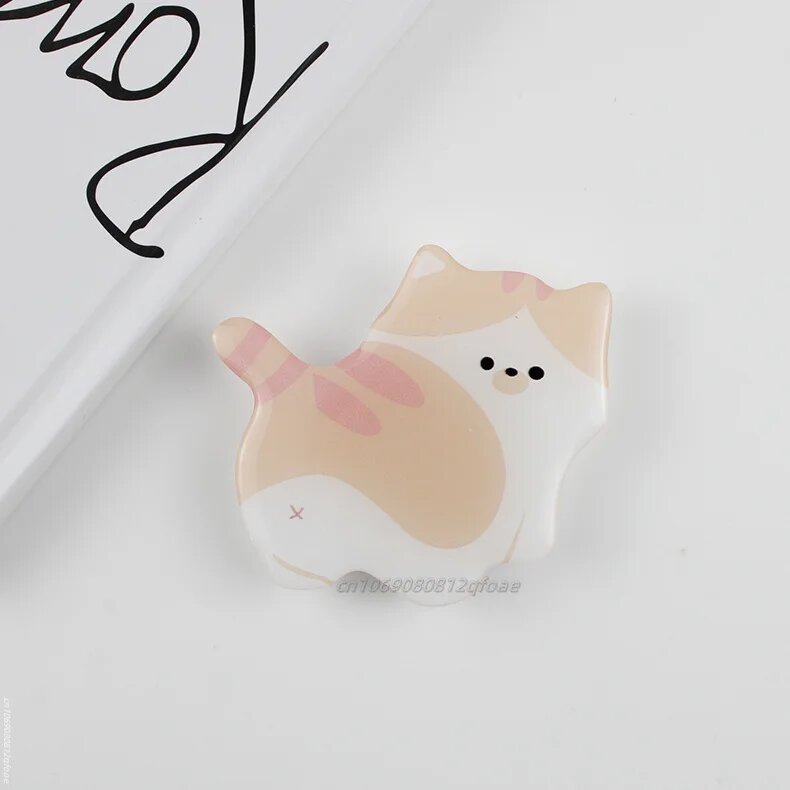 Корейский милый мультяшный котенок, акриловый держатель для мобильного телефона, подставка, кольцо, кронштейн для мобильного телефона, аксессуары для смартфонов, YLM