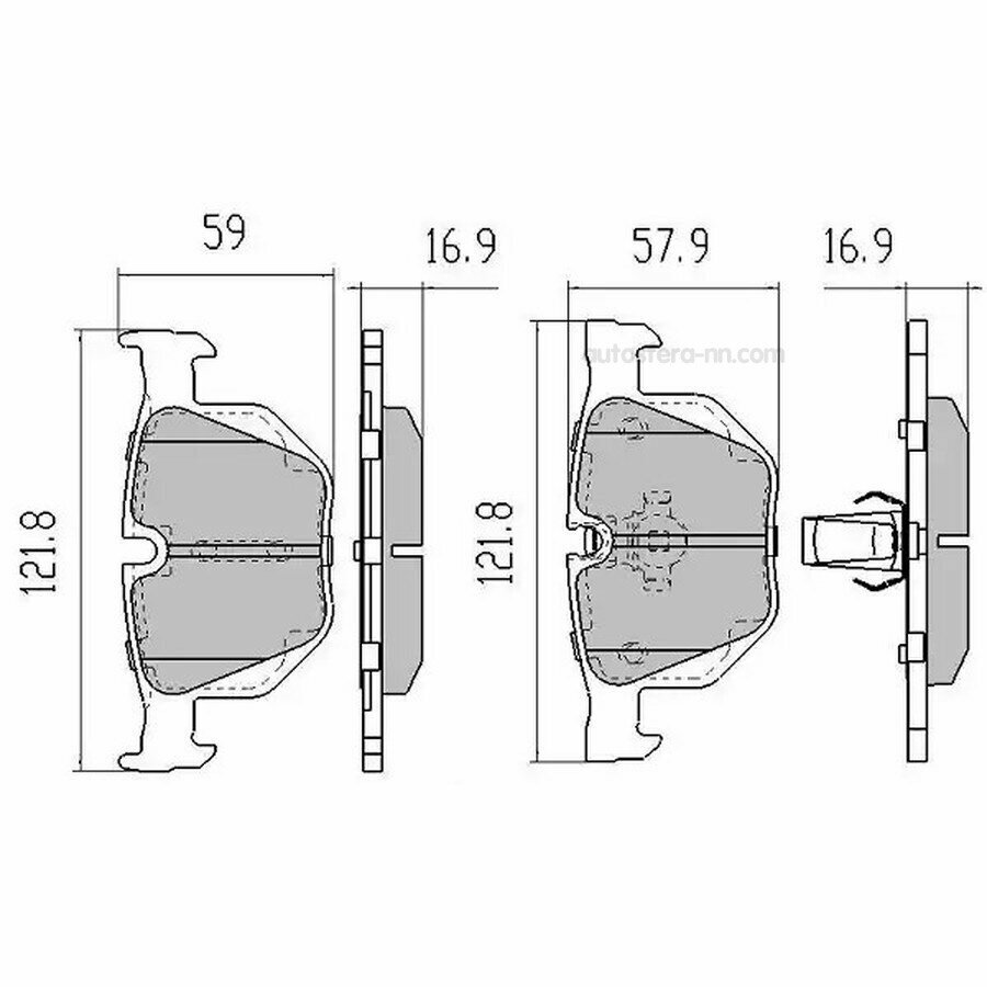 FREMAX FBP1389 колодки дисковые задние!\ BMW E60/E61 2.0i-4.5i/3.0D 03>