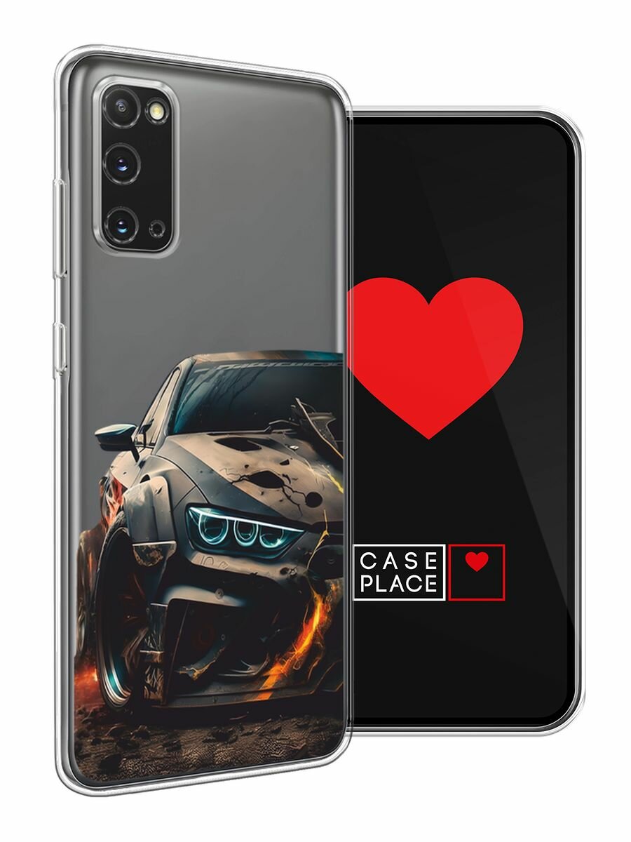 Чехол на Samsung Galaxy S20 / Самсунг Гэлакси S20 с принтом "На износ", прозрачный — фото 1
