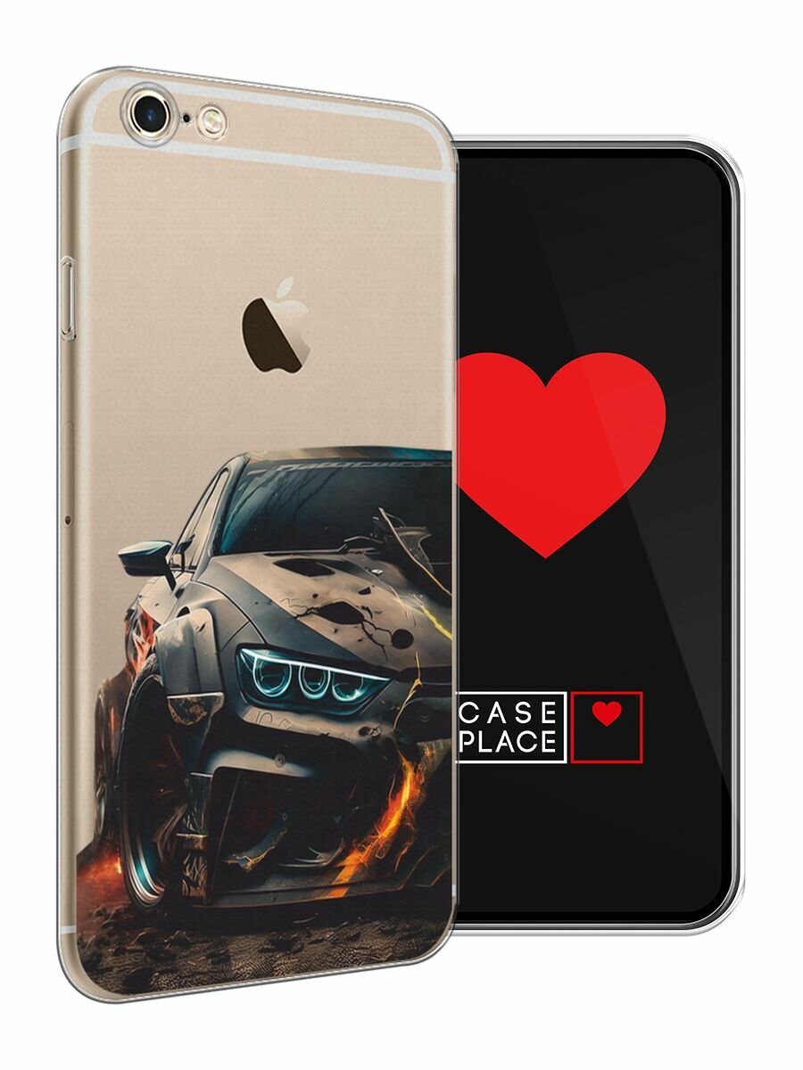 Чехол на Apple iPhone 6 Plus/6S Plus / Айфон 6 Плюс/Айфон 6С Плюс с принтом "На износ", прозрачный — фото 1