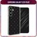Чехол на Samsung Galaxy S25 Plus / Самсунг S25 Плюс с принтом "Черный фон и серд...