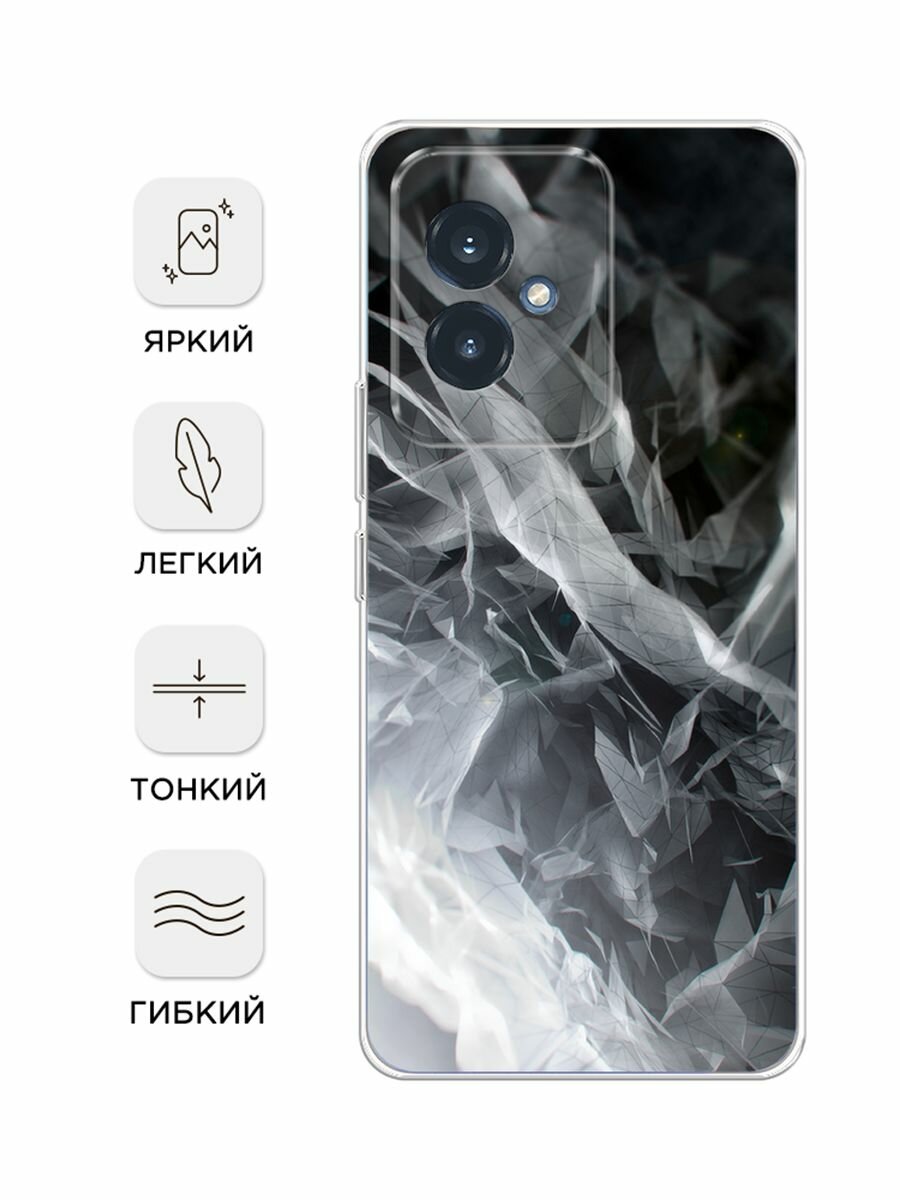 Силиконовый чехол на Honor 100 / Хонор 100 с принтом "Абстракция 9" — фото 1