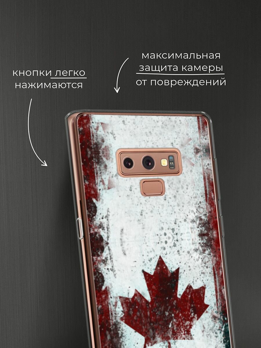 Чехол на Samsung Galaxy Note 9 / Самсунг Галакси Нот 9 с принтом "Канада" — фото 1
