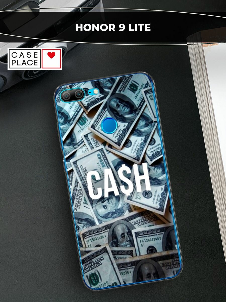 Силиконовый чехол на Honor 9 Lite / Хонор 9 Лайт с принтом "Cash"