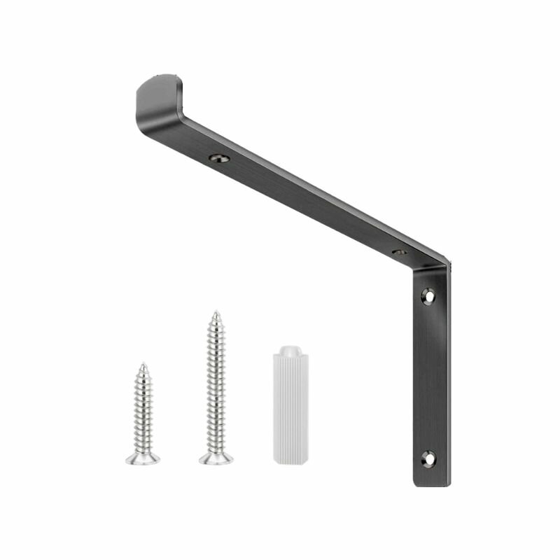 90-градусная настенная Г-образная подставка для полки мебельного держателя-250 мм