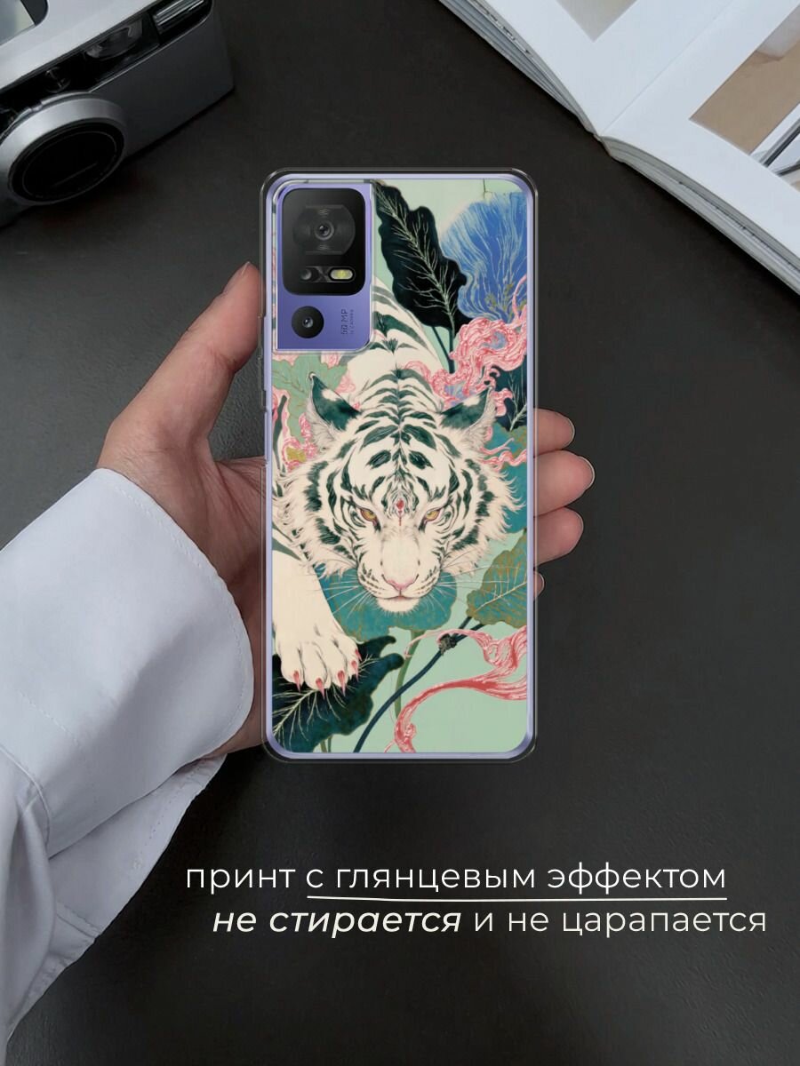 Чехол на TCL 40 SE / ТСЛ 40 SE с принтом "Охотник" — фото 1