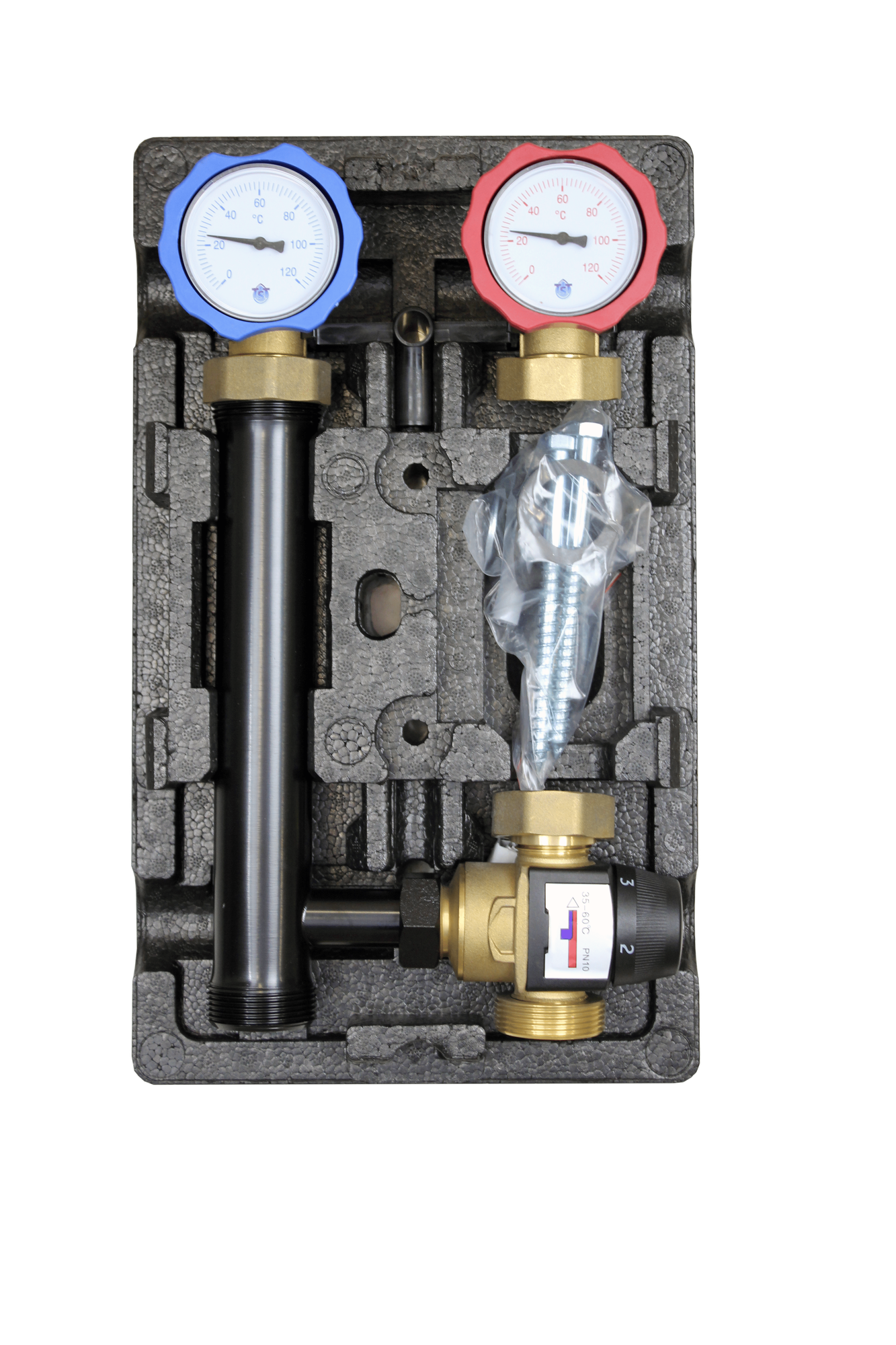 Насосная группа быстрого монтажа с трехходовым смес. клап. (Без насоса) подача справа TST