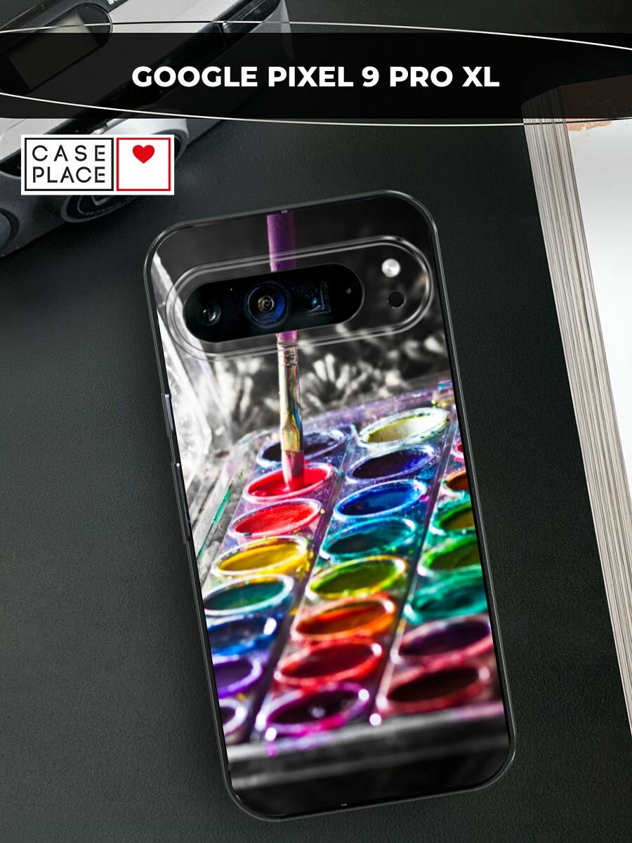 Чехол на Google Pixel 9 Pro XL / Гугл Пиксель 9 Про XL с принтом "Палитра красок"