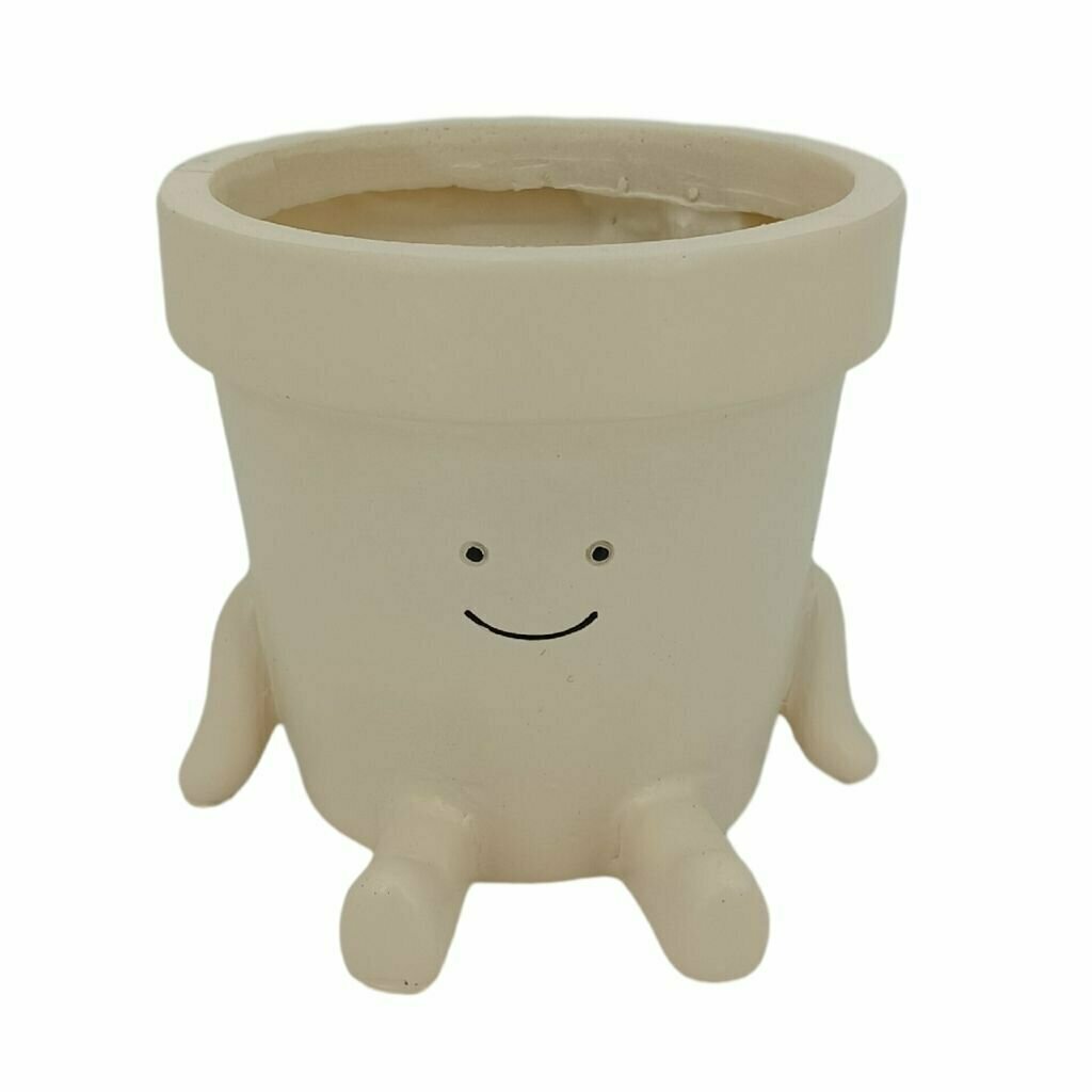 Кашпо с улыбающимся лицом, Горшки для суккулентов, ваза для растений, Прекрасный настольный декор для дома в помещении