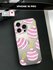 Чехол на Apple iPhone 16 Pro / Айфон 16 Про с принтом "Розовые новогодние шарики...