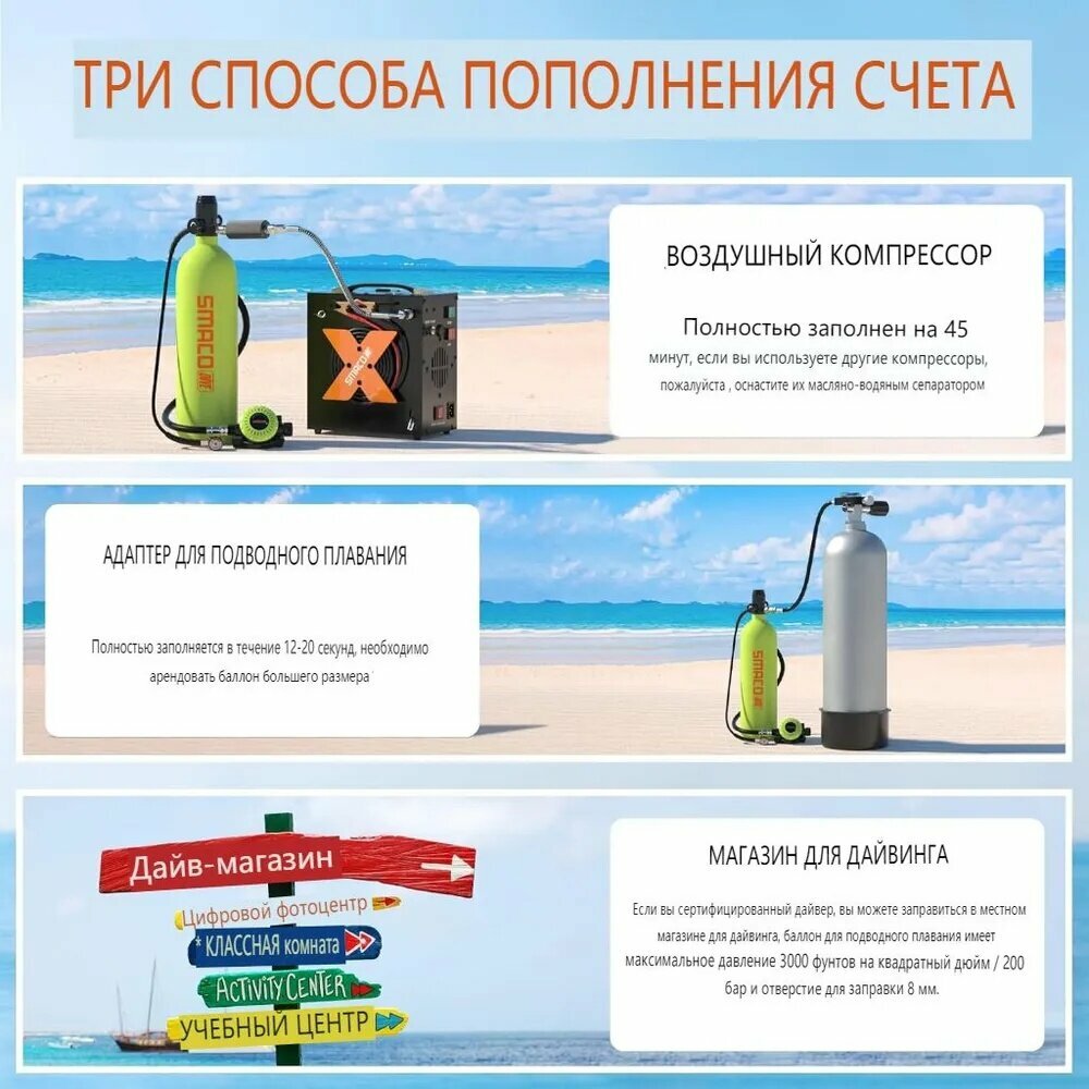 SMACO Набор для снорклинга — фото 1