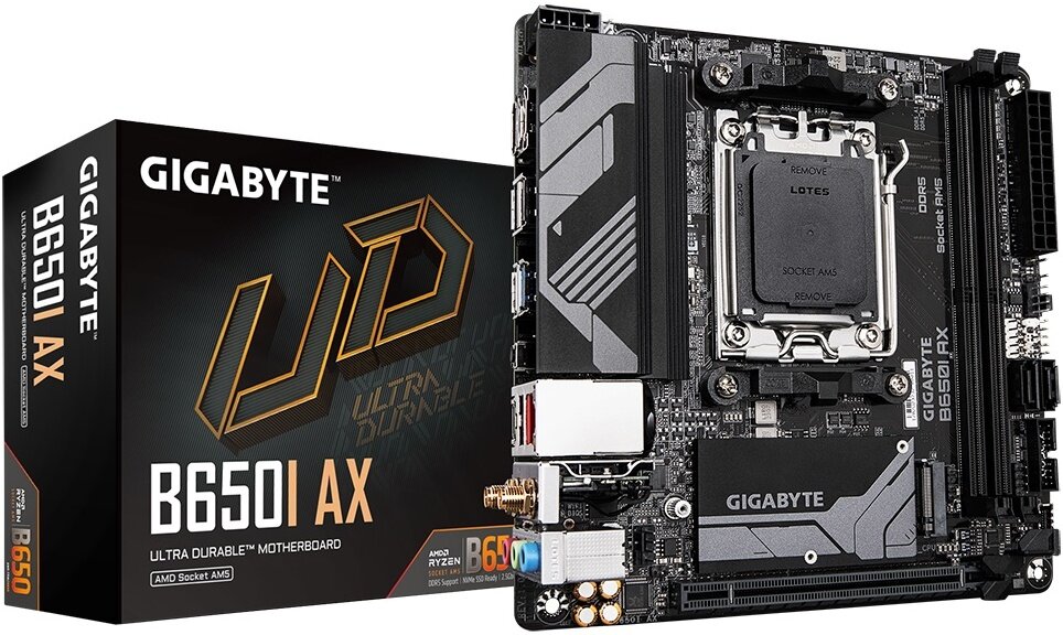 Материнская плата Gigabyte B650I AX Socket AM5, оригинал, гарантия 1 год