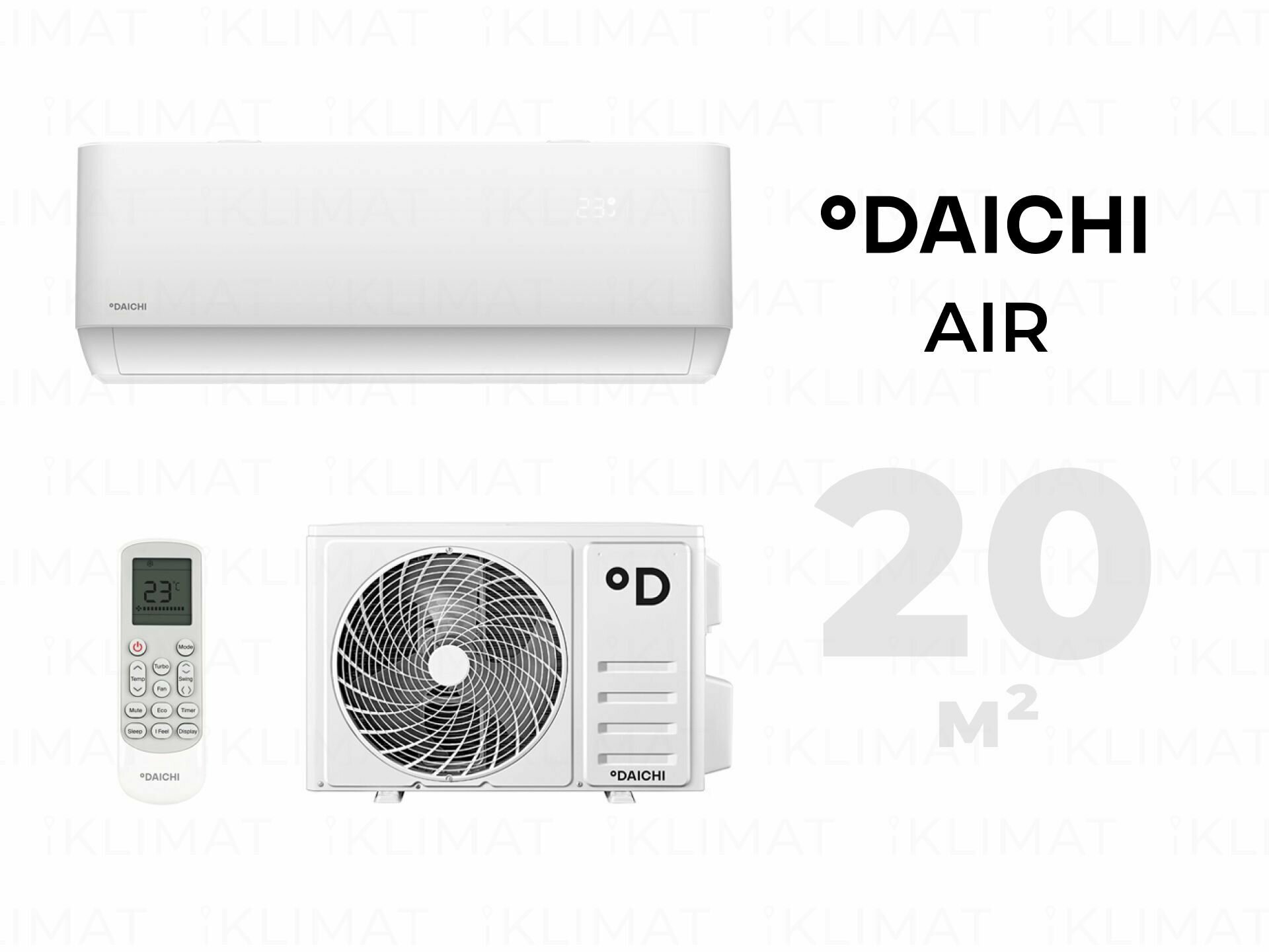 Настенный кондиционер Daichi Air AIR20AVQ1/AIR20FV1, сплит система