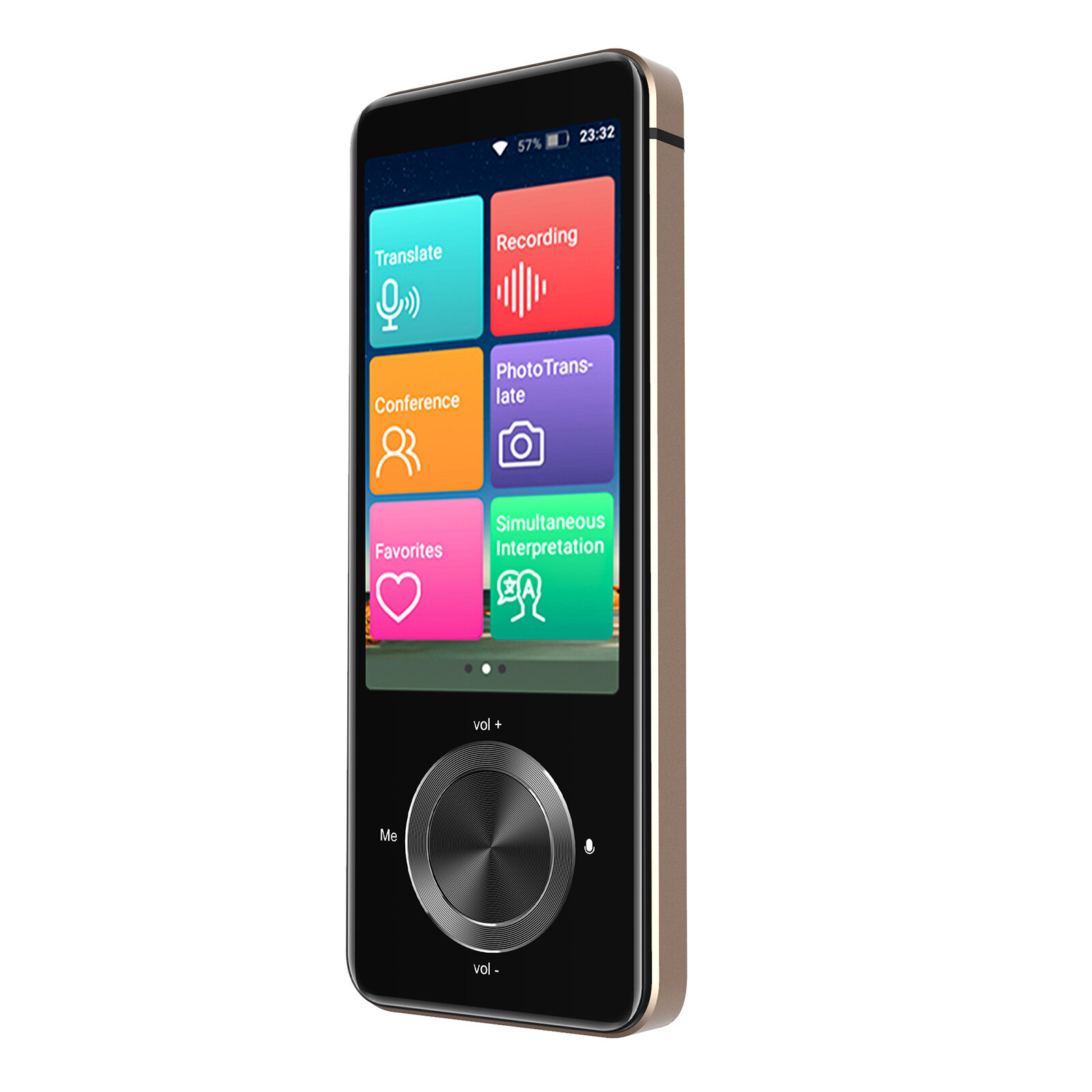 Устройство для перевода языков Портативный голосовой переводчик на 137 языков Двусторонний голосовой перевод в реальном времени Поддержка записи Текстовый перевод Фото перевод Китайский/Английский/Японский/Корейский