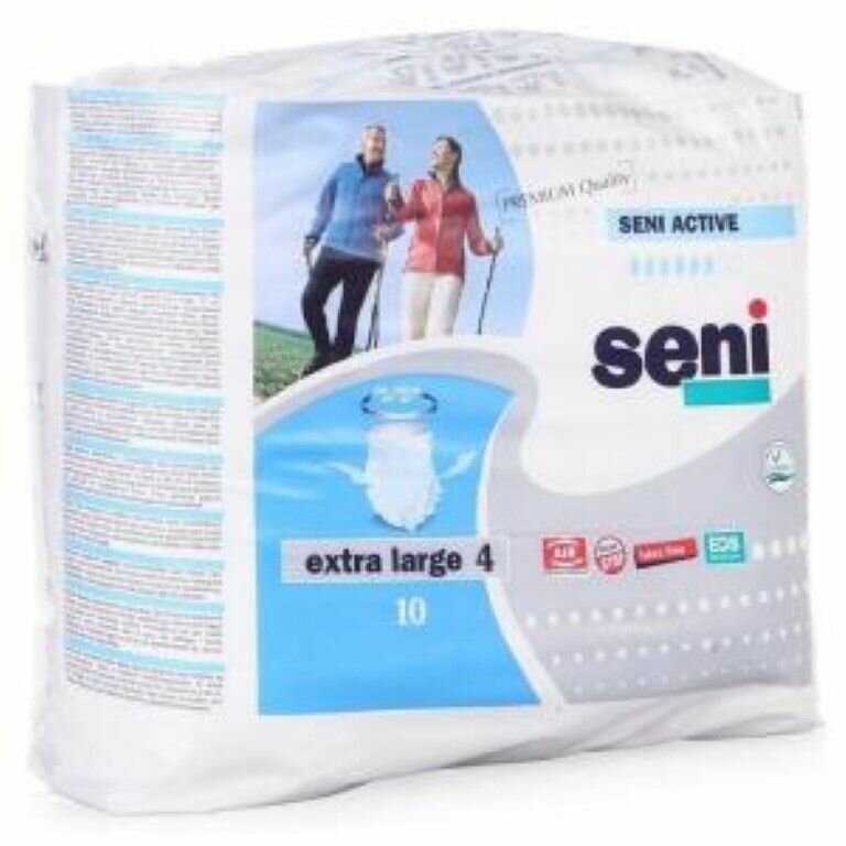 Подгузники-трусы для взрослых SENI сан activ extra large впитывающие, № 10