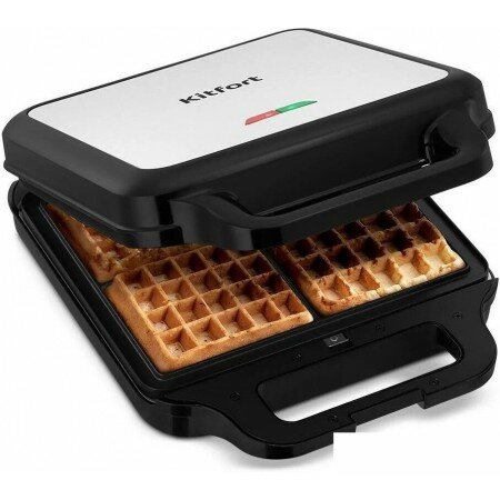 Сэндвичница Kitfort KT-5603, 1200Вт, 4 порции, антипригарное покрытие, сменные панели