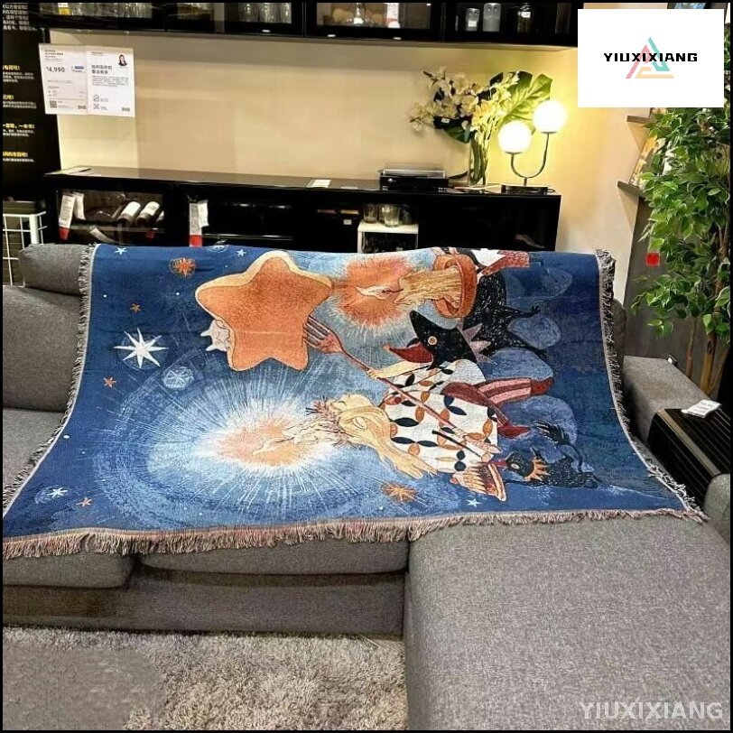 Эксклюзивное ретро одеяло 160x130 см ручной работы