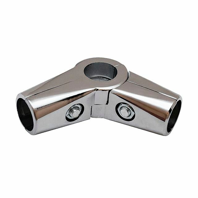 Держатель для трубы D-25 двойной угловой регулируемый для монтажа трубопроводов