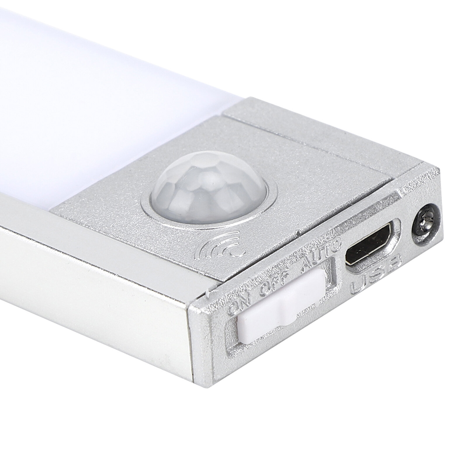 Светодиодный датчик движения тела под освещением шкафа USB-зарядка для кухонного шкафа Белый свет