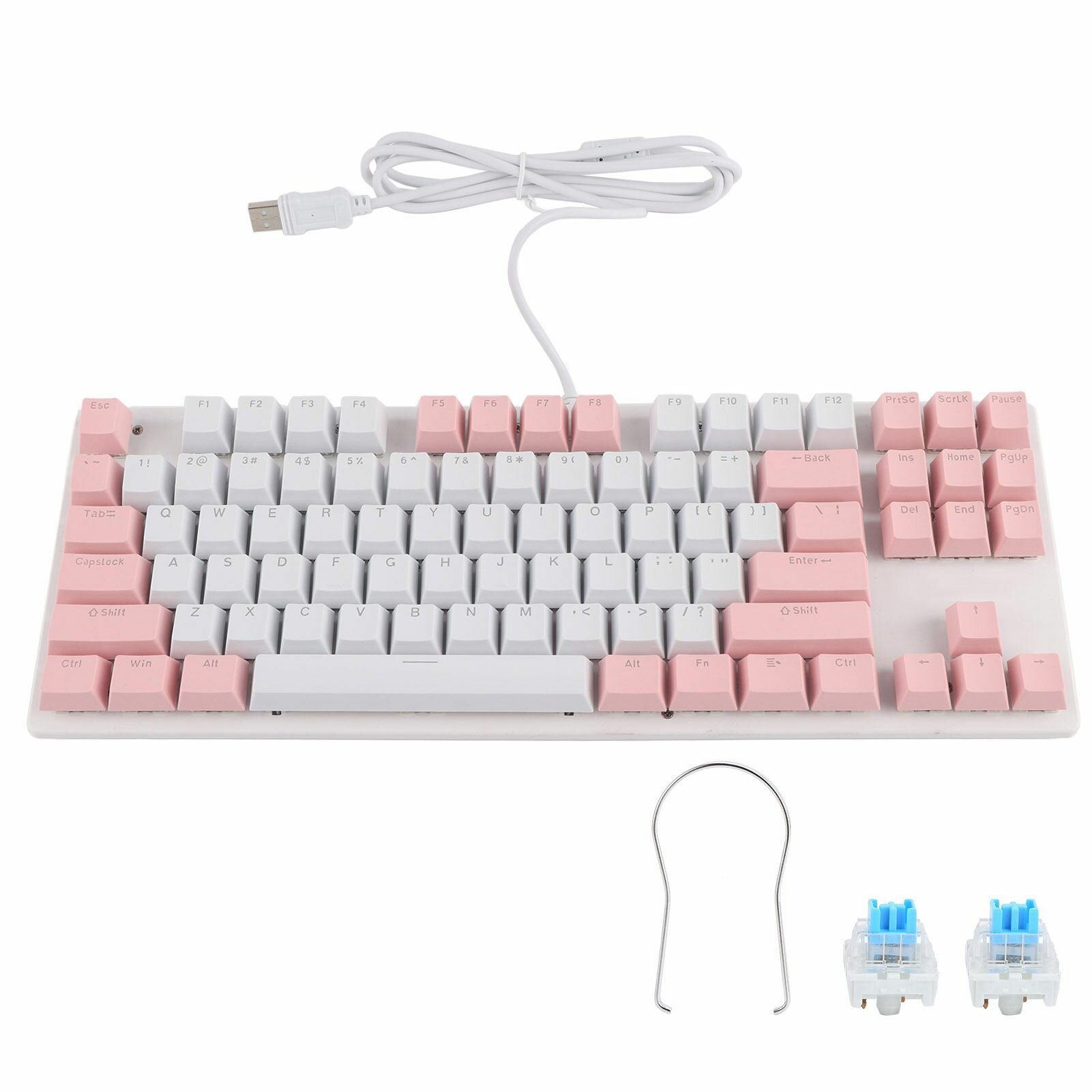 Механическая игровая клавиатура с 87 клавишами, компьютерные принадлежности смешанного света для настольного ноутбука 919 Style 2